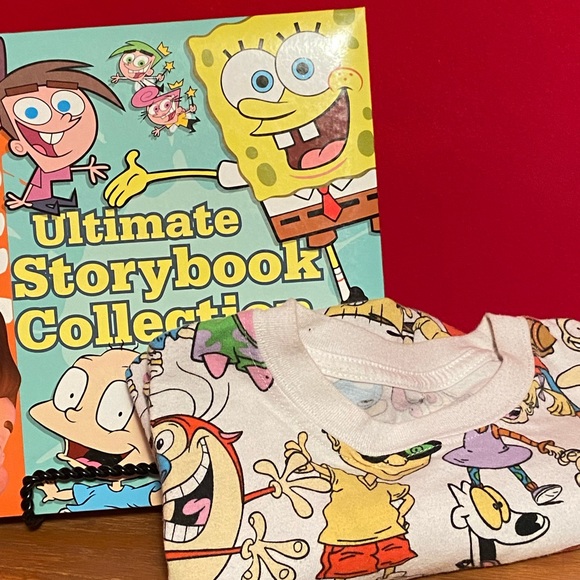Nickelodeon | Tops | Nickelodeon Bundle Book And Tee | Poshmark